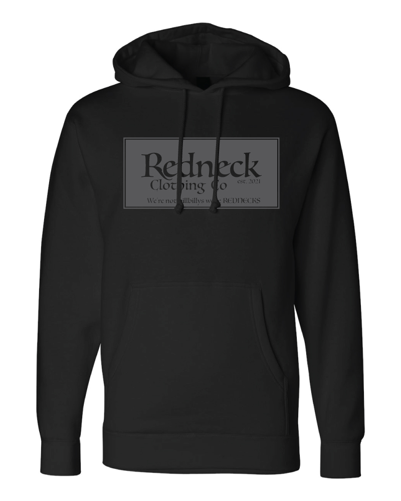 Men’s MID-Weight Hoodie – Rectangle redneck logo - Redneck Clothing Co.
